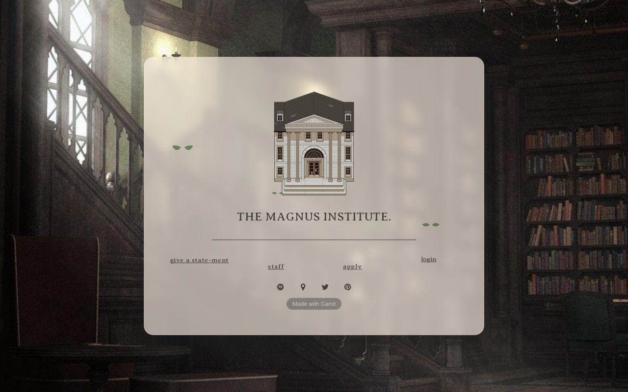 THE MAGNUS ARCHIVES.